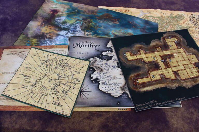 Custom Game Cloth Map RPG Printing Service - Geekify Inc