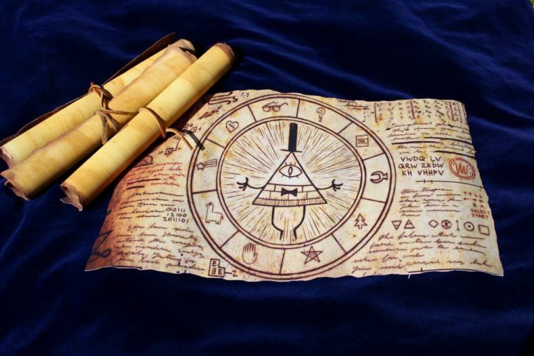 Gravity Falls Inspired - Magical Bill Cipher Scroll - Geekify Inc