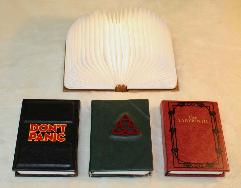 Custom Fantasy Book Lamp / Lantern / Night Light Warm LED Rechargeable ...