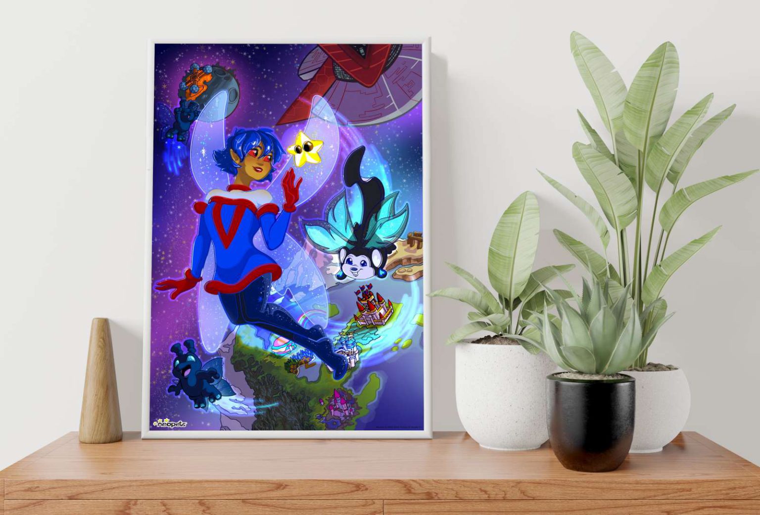 Neopets – Space Faerie Mira Poster (Officially Licensed) - Geekify Inc