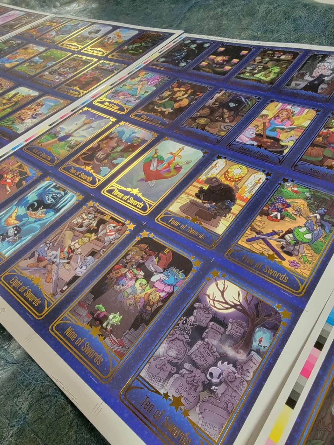 Neopets Tarot Deck - Uncut Foiled Card Sheets (RARE Collector's Item ...