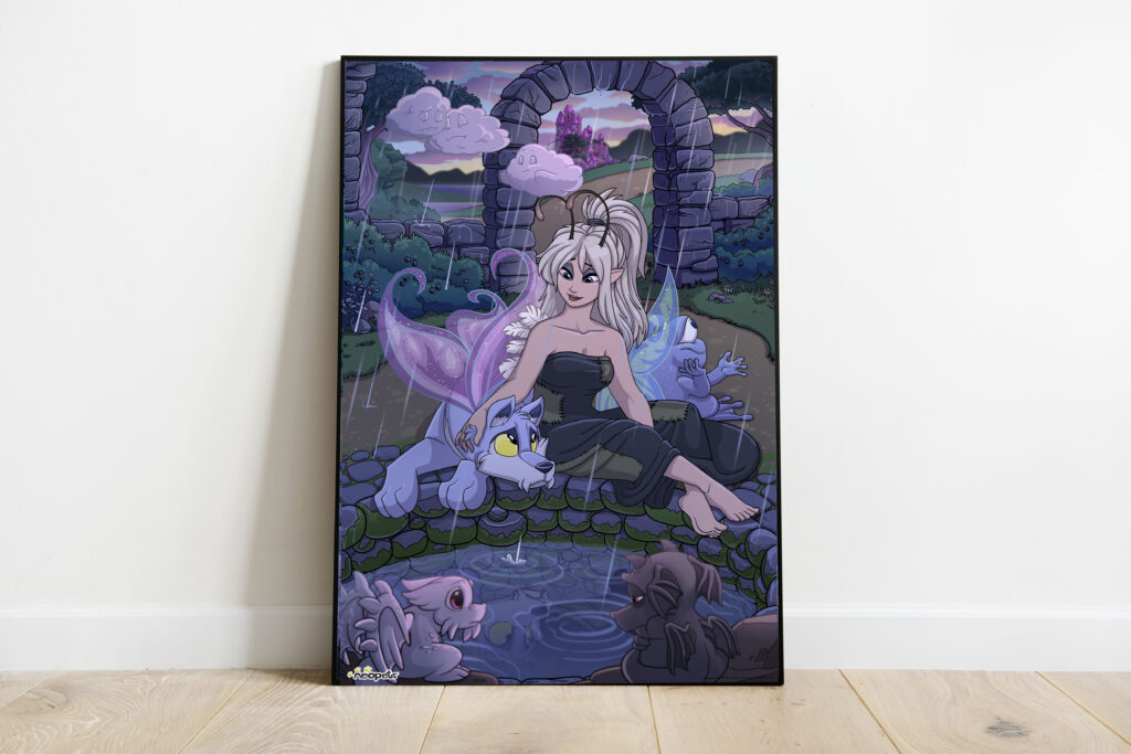 Neopets – Grey Faerie Baelia Poster (Officially Licensed) - Geekify Inc