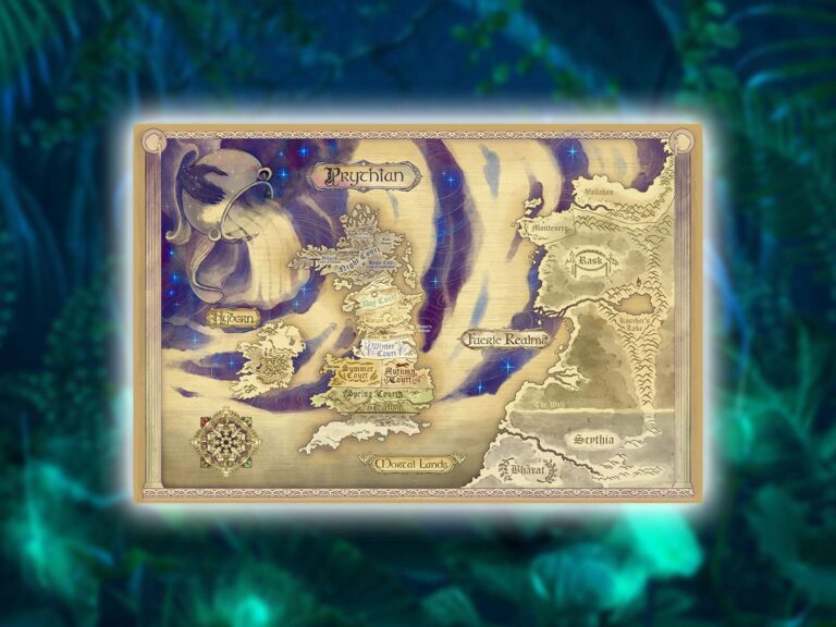 Map of Prythian - Cloth Map Scroll (Inspired by A Court of Thorns and ...