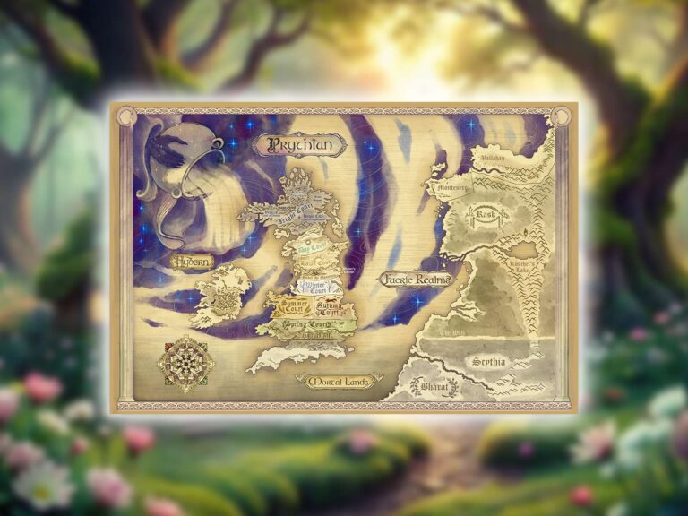 Map of Prythian - Cloth Map Scroll (Inspired by A Court of Thorns and ...